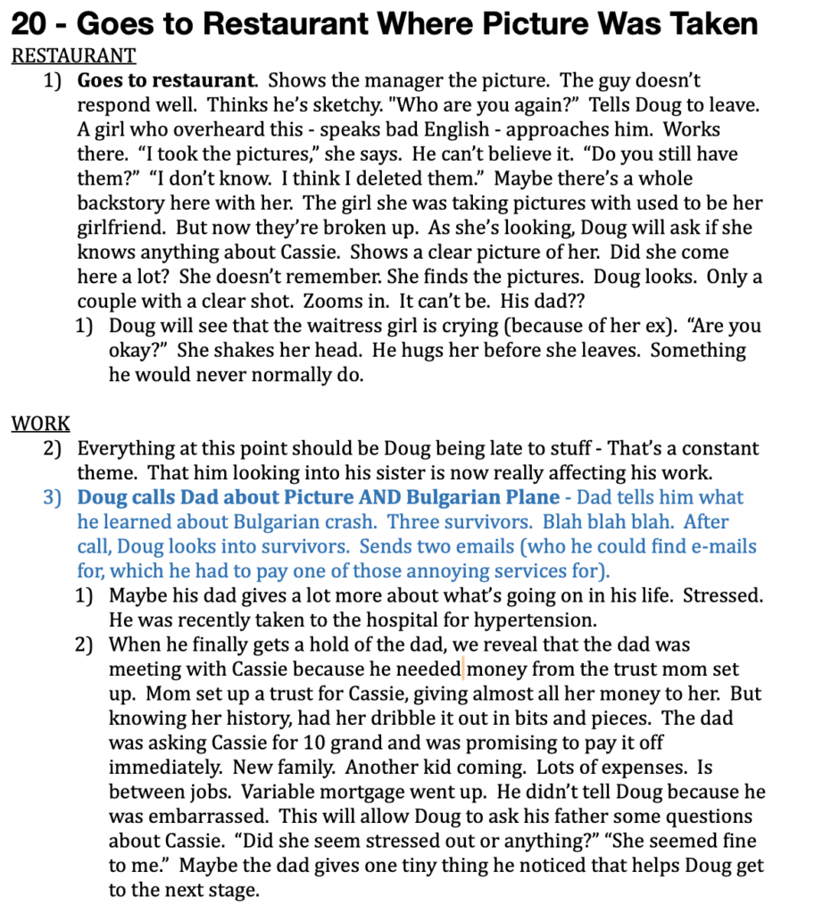 WRITING A SCREENPLAY – REWRITE PREP PART 2